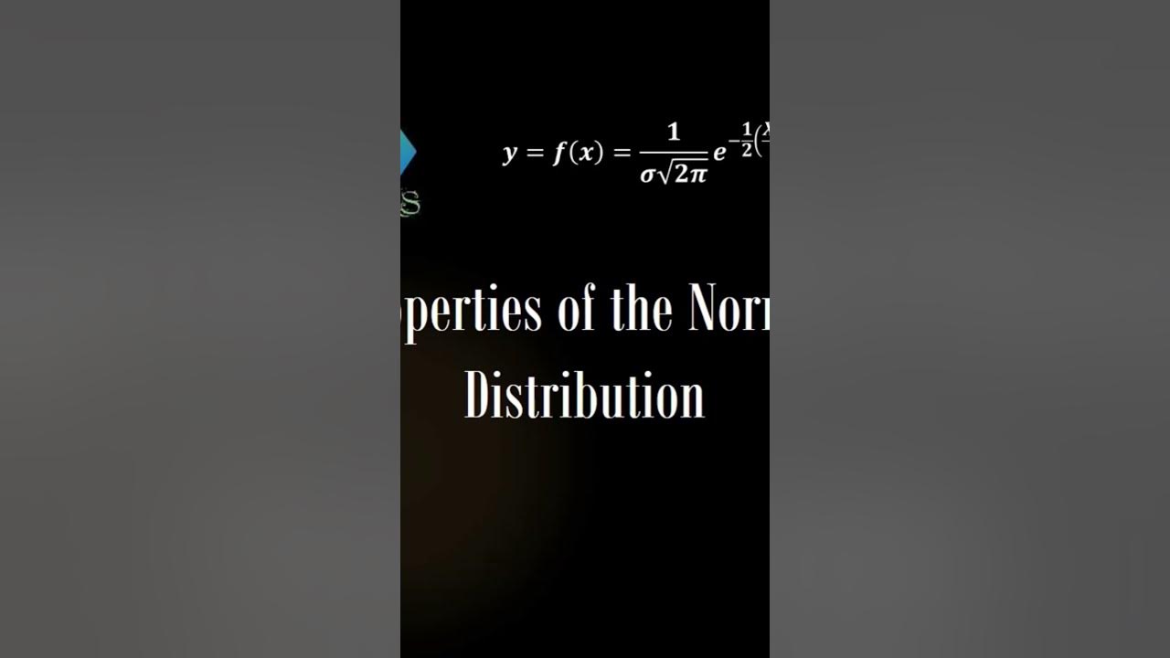 Normal Distribution part 1 #probability #normal distribution ...