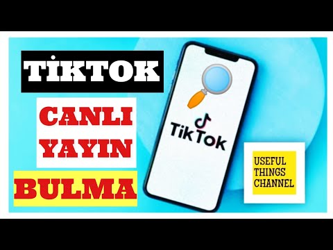 TİKTOK'TA BİR KONU İLE İLGİLİ YAPILAN CANLI YAYINI BULMA
