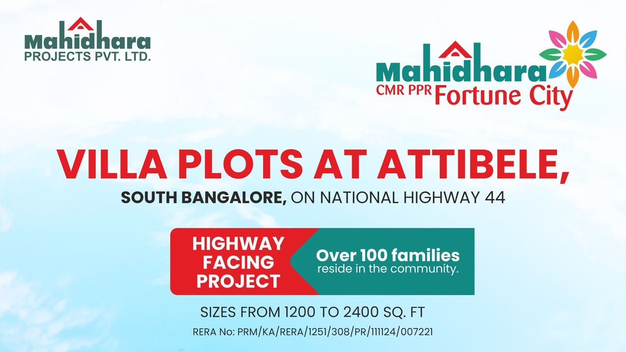 Mahidhara Fortune City | Premium Villa Plots In Attibele, South ...