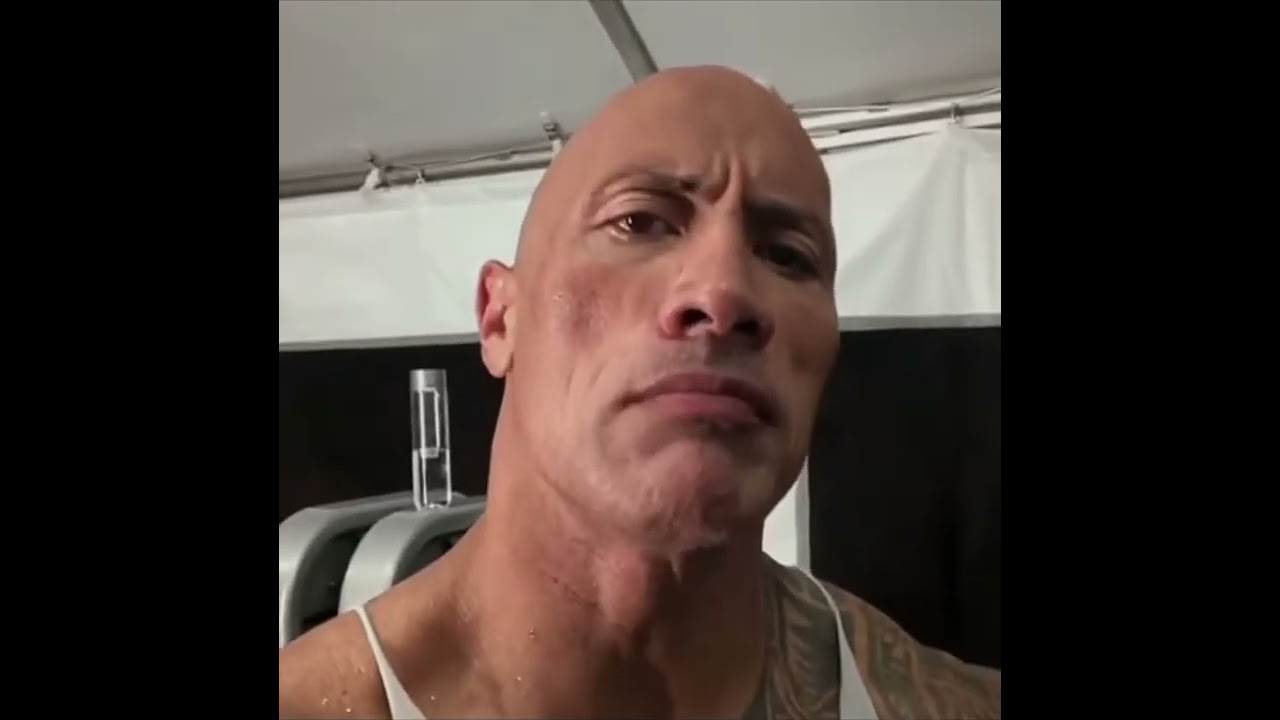 the rock eyebrow raising meme high quality - YouTube