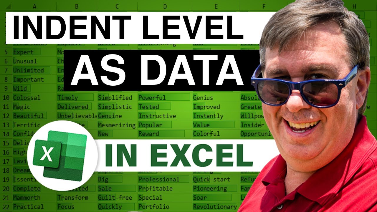 Excel - Label Each Row Based on the Indent Level in Excel - Episode ...