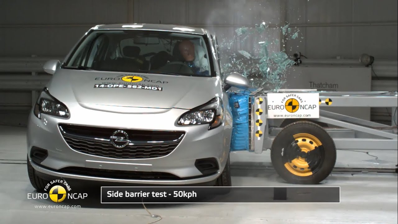 Euro NCAP - Crash Test of 2014 Opel / Vauxhall Corsa - 4 star safety ...