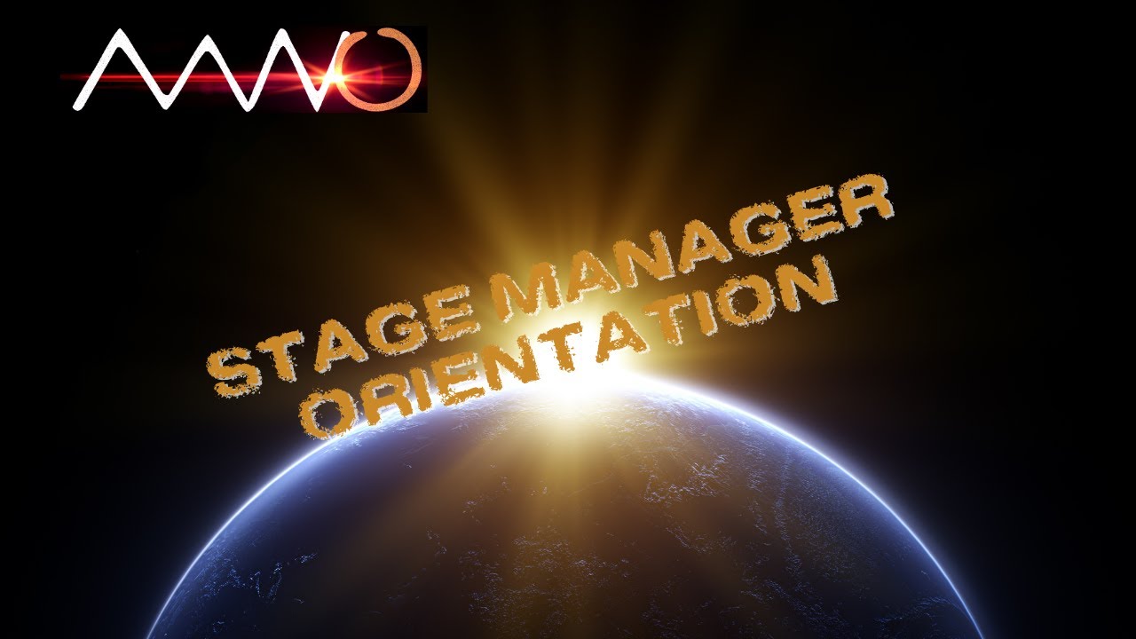 Stage Manager Orientation - YouTube