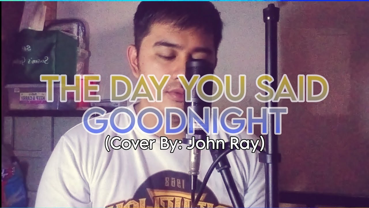 THE DAY YOU SAID GOODNIGHT by HALE (Cover By John Ray) - YouTube