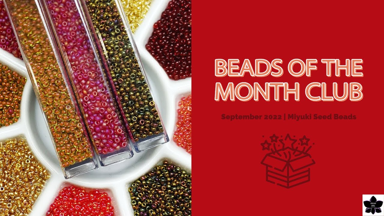 Beads of the Month Club Subscription September 2022 - Seed Beads - YouTube