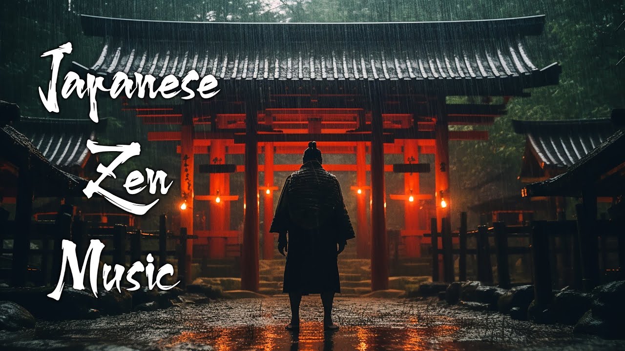 A Rainy Day at The Temple - Japanese Zen Music - Japanese Flute Music ...