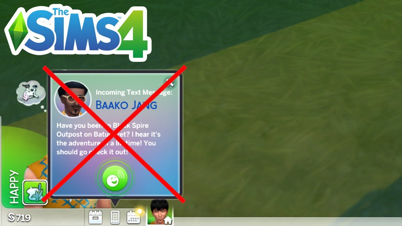 How To Silence/Turn Off Your Phone - The Sims 4 - YouTube