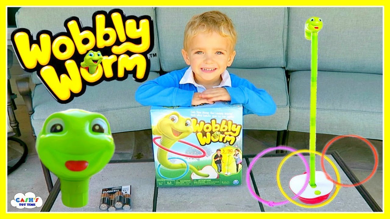 WOBBLY WORM Ring Toss Game Review For Kids - YouTube