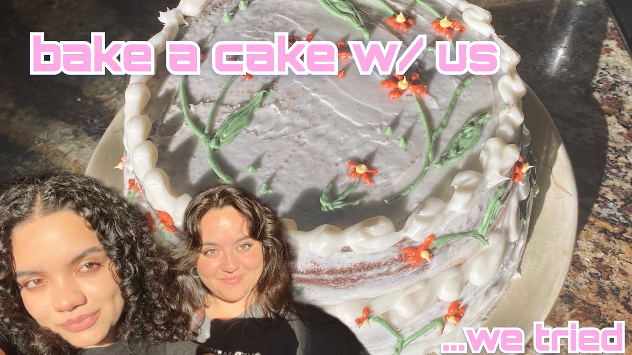 we tried to bake a pinterest inspired cake - YouTube