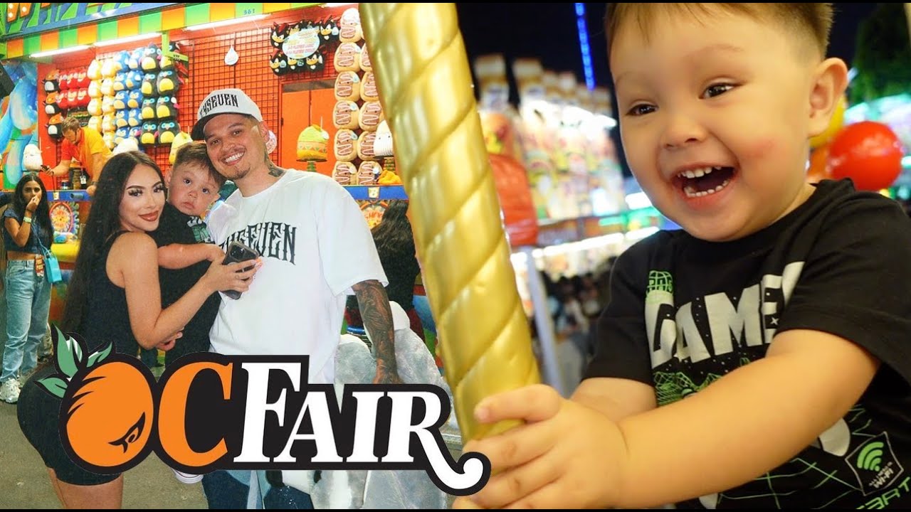 1ST TIME AT THE OC FAIR AS A FAMILY! *HIS REACTION WAS PRICELESS* - YouTube