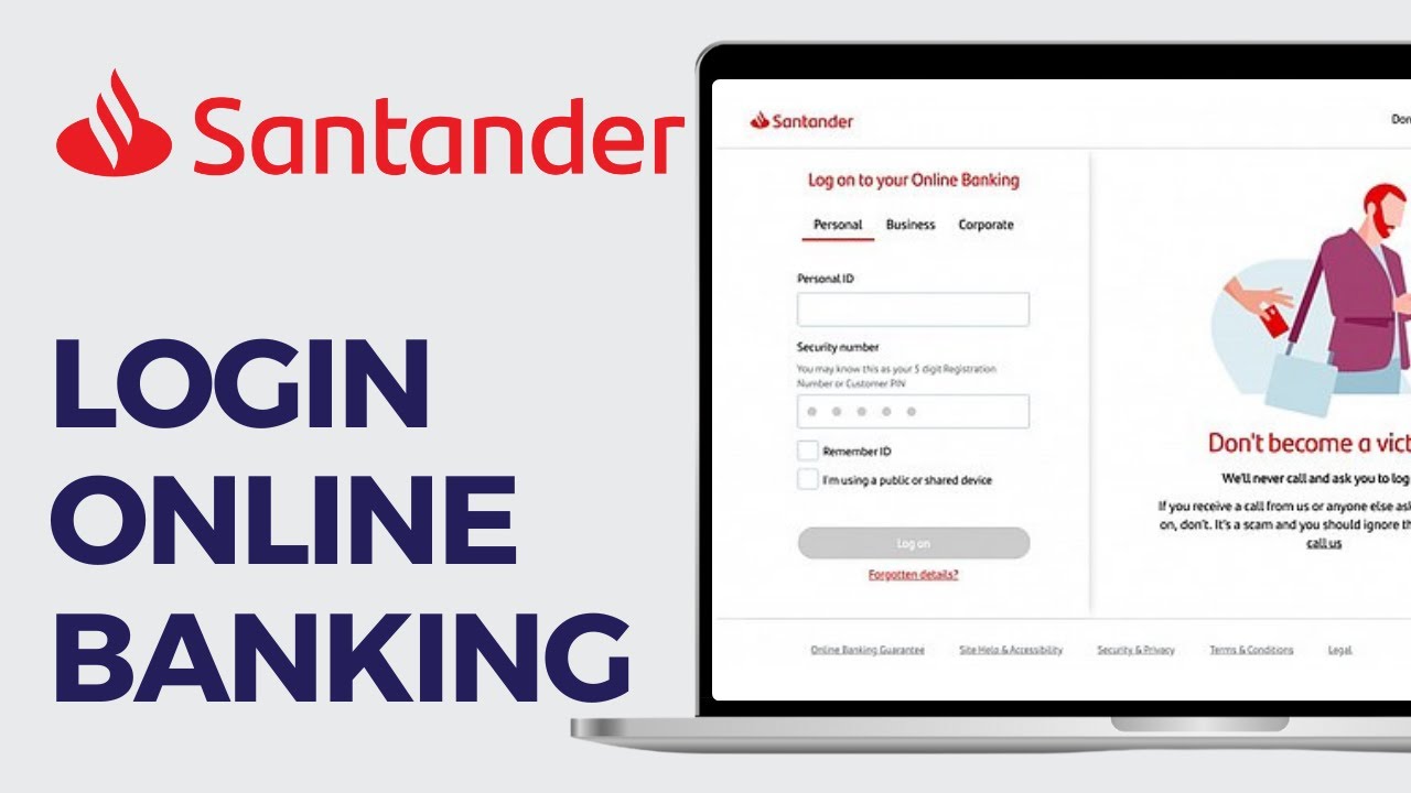 How To Login Santander Bank Online Banking Account 2024? Santander Online Banking LogIn - YouTube