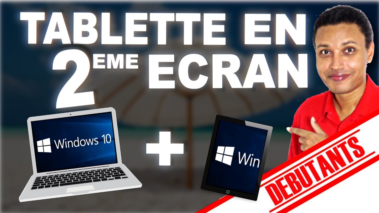 COMMENT TRANSFORMER SA TABLETTE EN SECOND ÉCRAN DE PC (COURS INFORMATIQUE DÉBUTANT SÉNIOR) - YouTube