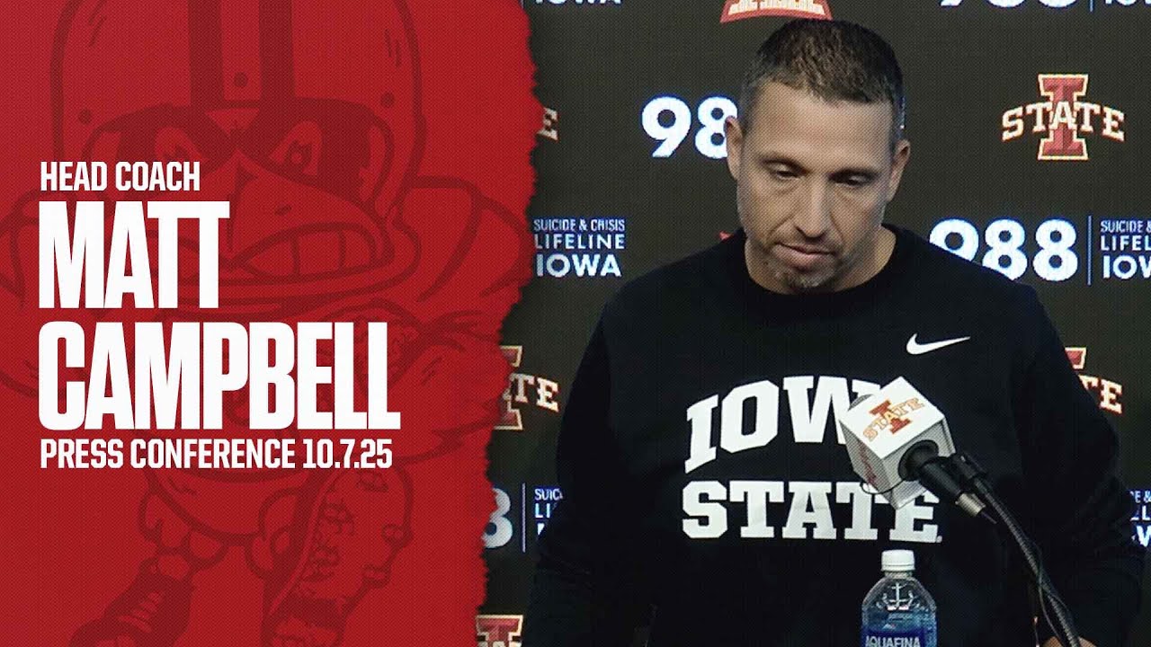 Head Coach Matt Campbell Media Availability 10/7| Colorado Week - YouTube