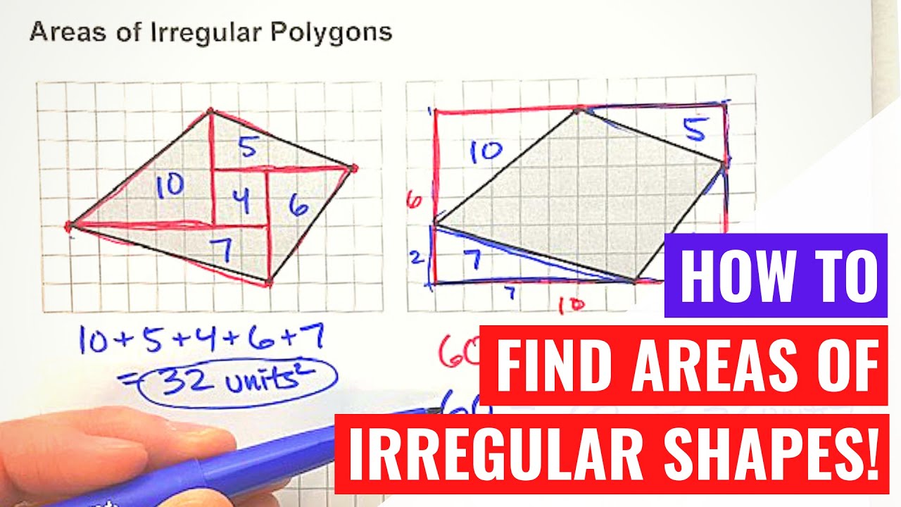 Finding Areas of Irregular Shapes - YouTube