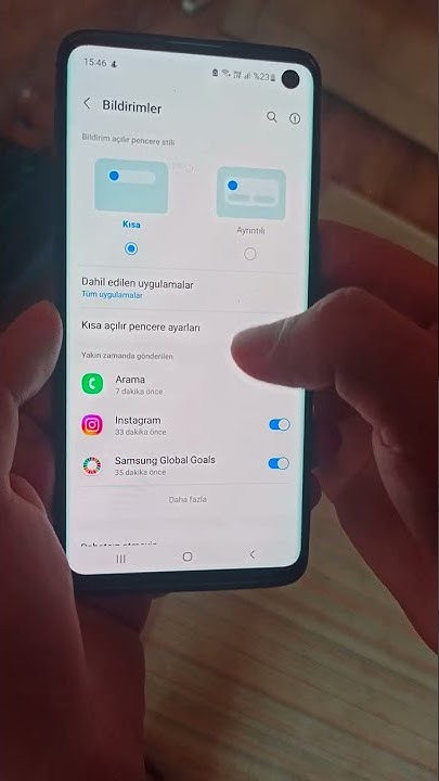 Samsung Telefonlarda Bildirim Gizleme - YouTube