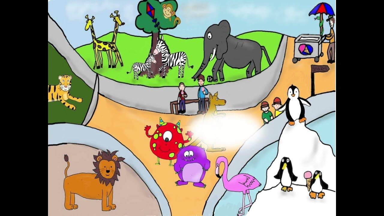 ESL - At the Zoo - English vocabulary - Zoo animals - Giggles English ...