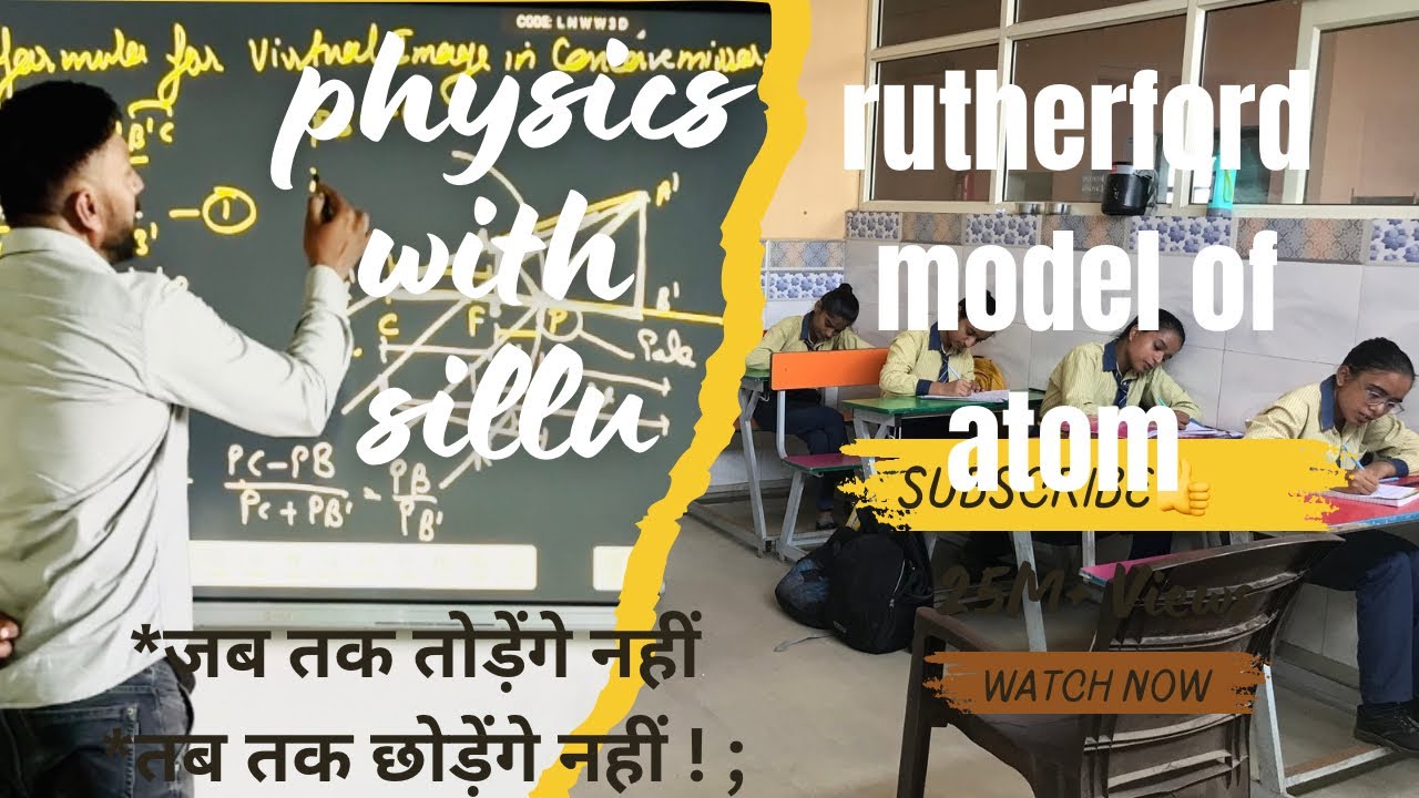 12th class rutherford model of atom in structure of atom complete ...