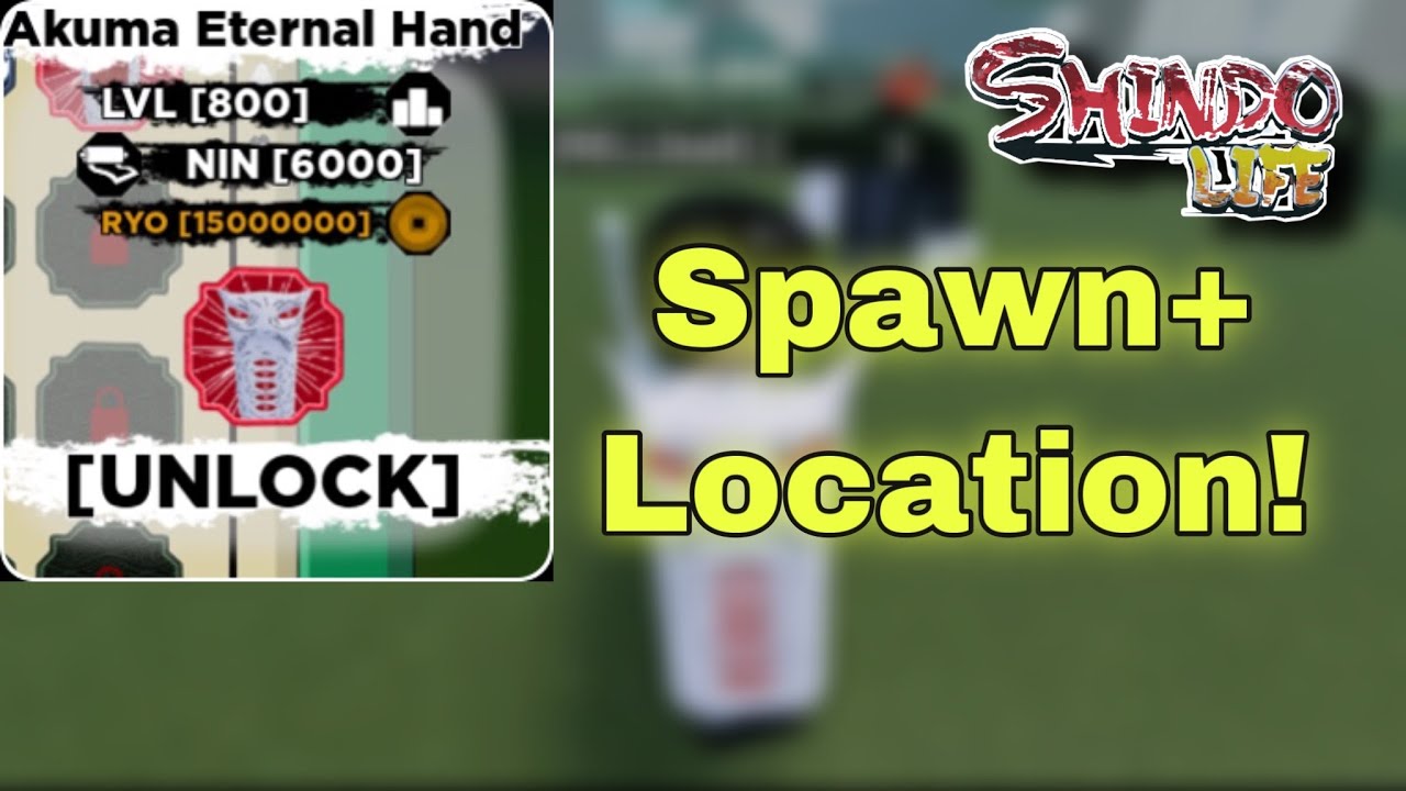 Danzo’s Akuma Eternal Hand Spawn Location! Shindo Life Roblox - YouTube