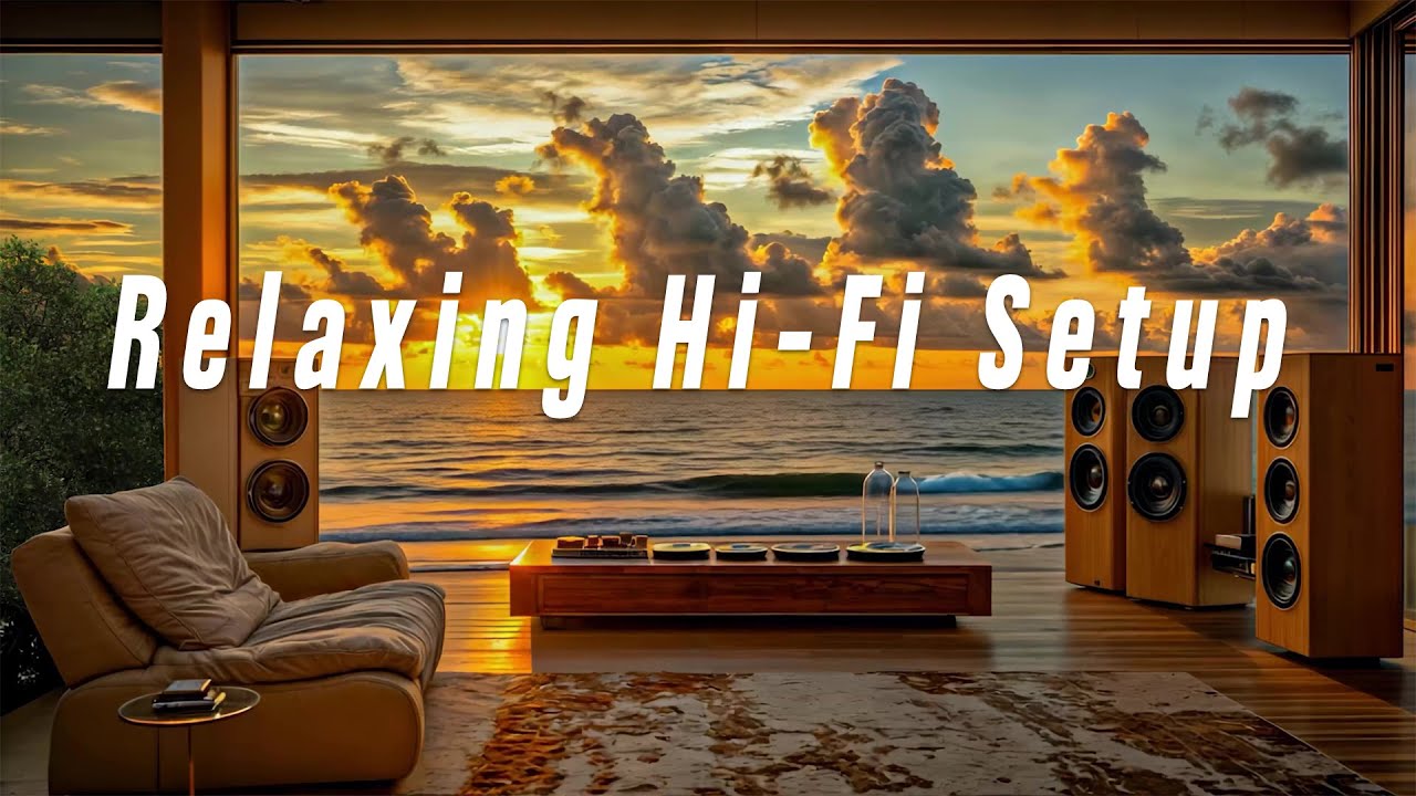 Relaxing Hi-Fi Setup with Ocean Sunset View | Best Of Tropical & Deep ...