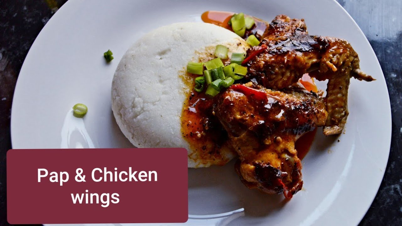 Pap with Chicken wings - YouTube