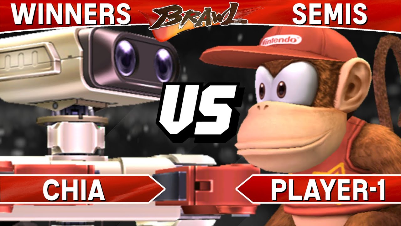 Smash Brawl - Chia (ROB) vs Player-1 (Diddy) - Sweet Spot 9 Crimson ...