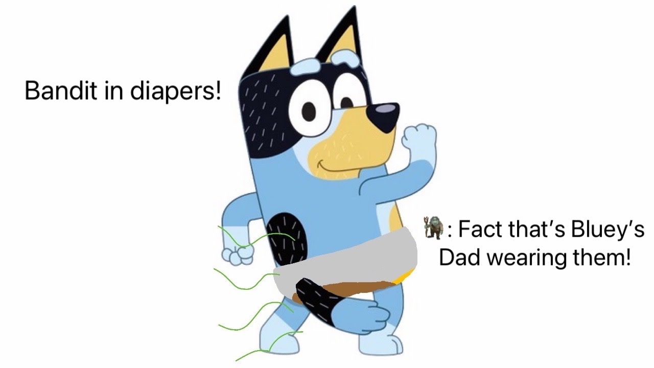 Bandit in diapers! - YouTube