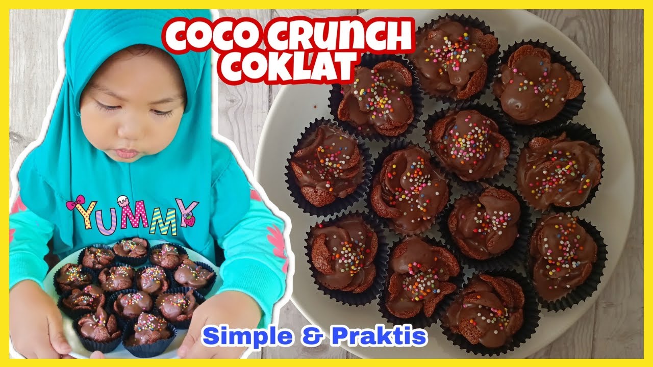 COCO CRUNCH COKLAT SIMPLE DAN PRAKTIS 💞 NO RIBET CUMA 3 BAHAN - YouTube