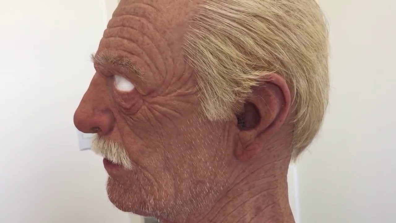 Máscara Ultra realista de velho Jackass - YouTube