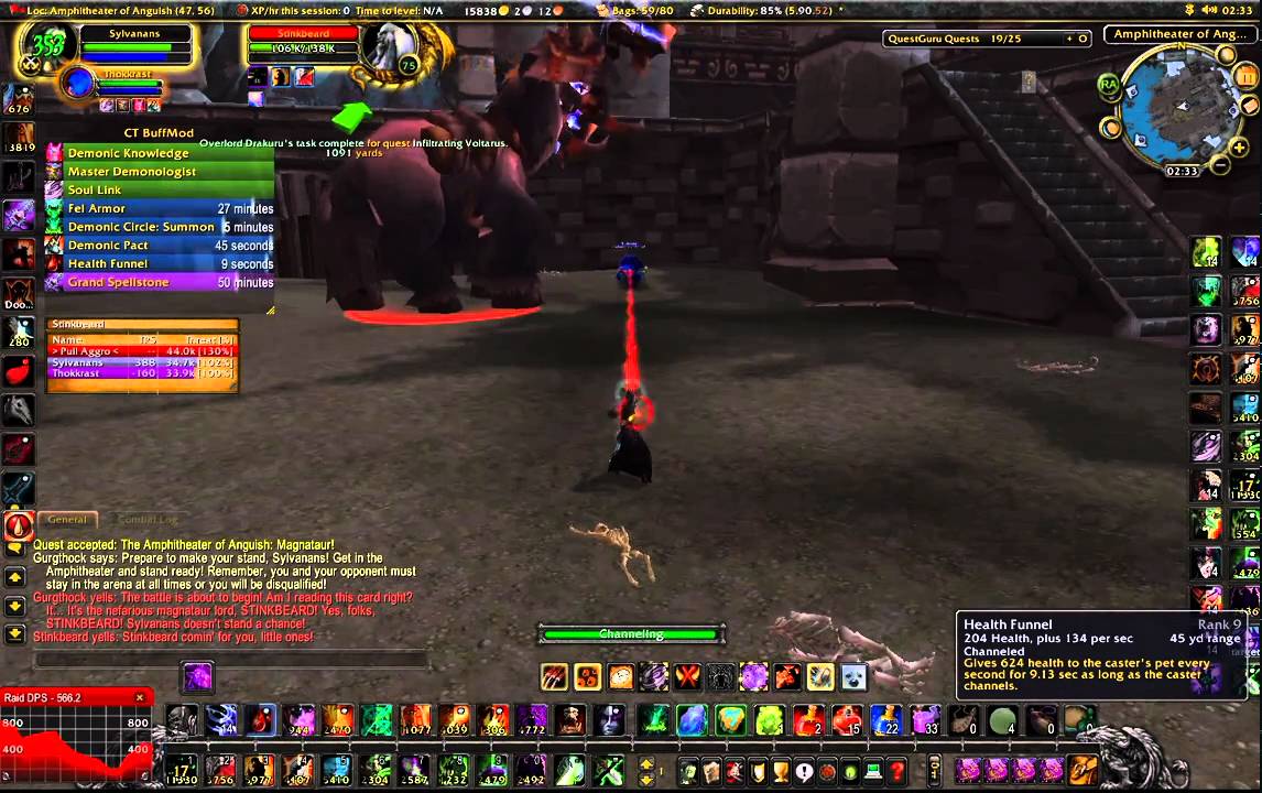 WoW Warlock solo - Magnataur(The Amphitheater of Anguish: Magnataur ...