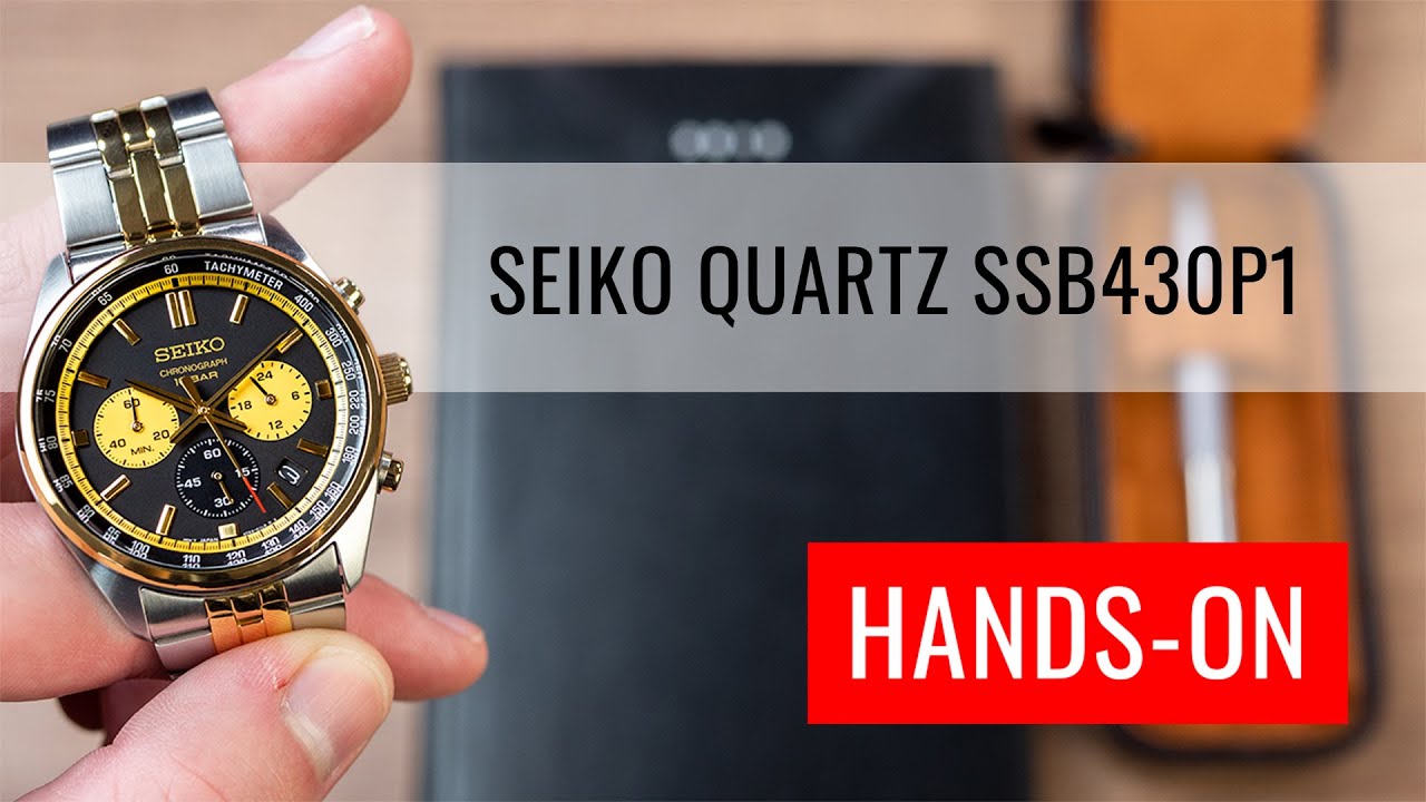 HANDS-ON: Seiko Quartz Chronograph SSB430P1 - YouTube
