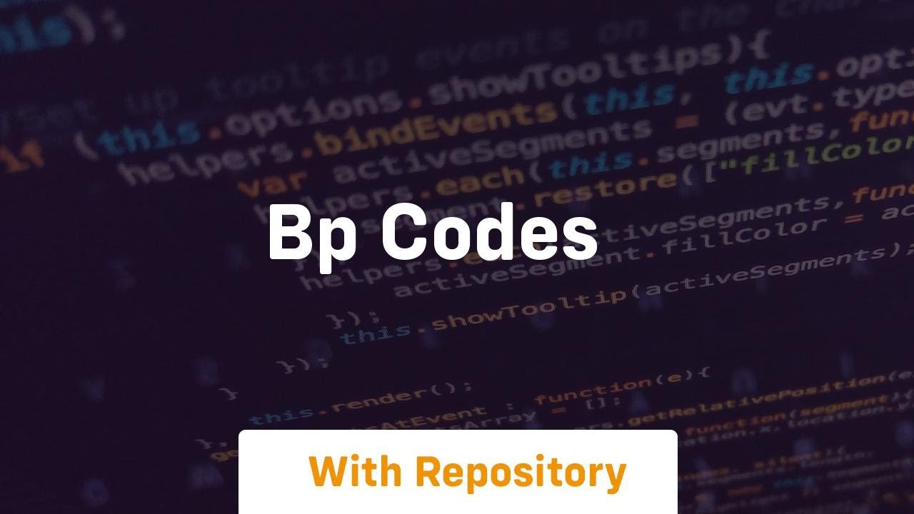 bp codes - YouTube