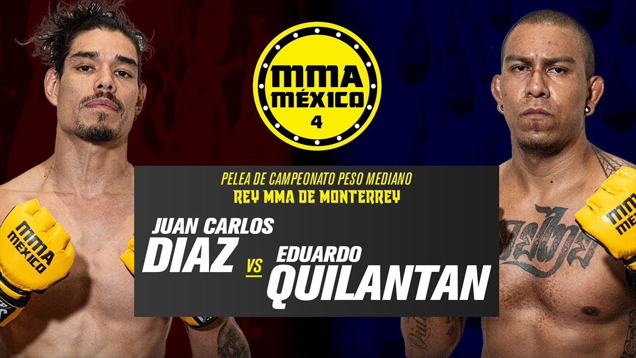 Juan Carlos "El Lobo" Diaz vs Eduardo Quilantan - MMA Mexico 4 - Pelea ...