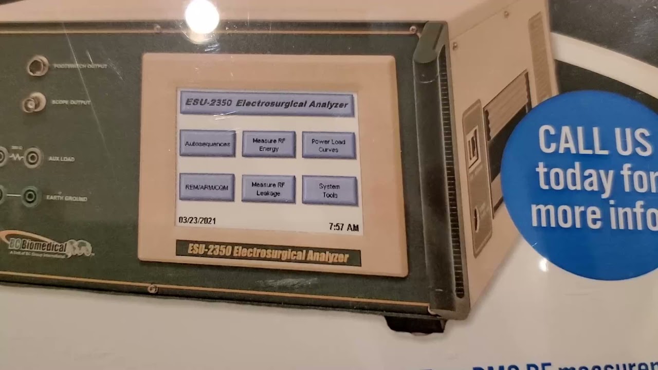 NEW BC Group ESU 2350 ESU Analyzer - YouTube