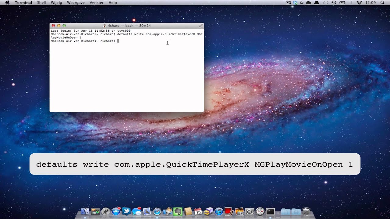 QuickTime player X: Automatisch mediabestanden starten - YouTube
