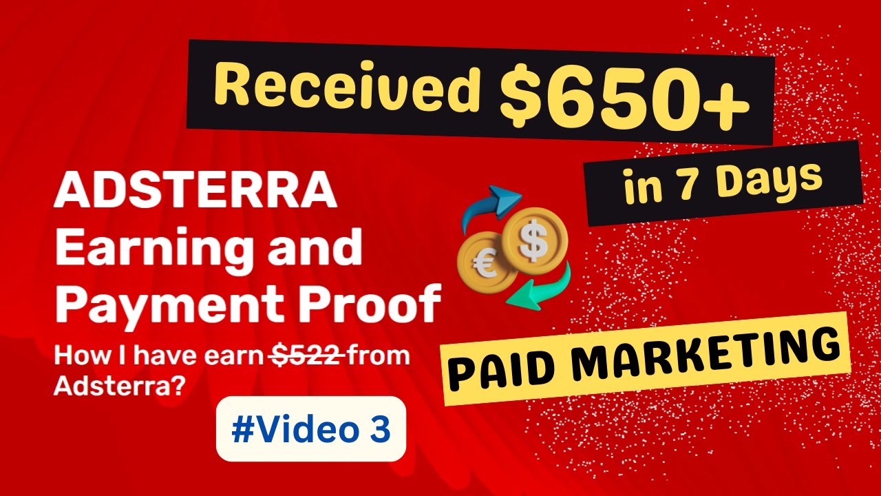 ADSTERRA EARNING PROOF | এডসটেরা থেকে আয় করুন | EARN $2000+ MONTHYL ...