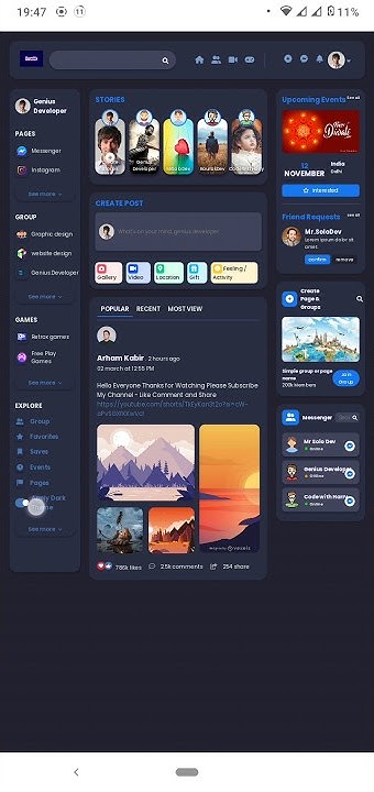 Social Media app using Html CSS and JavaScript #shorts #coding #html # ... Social Media app using Html CSS and JavaScript #shorts #coding #html # ...