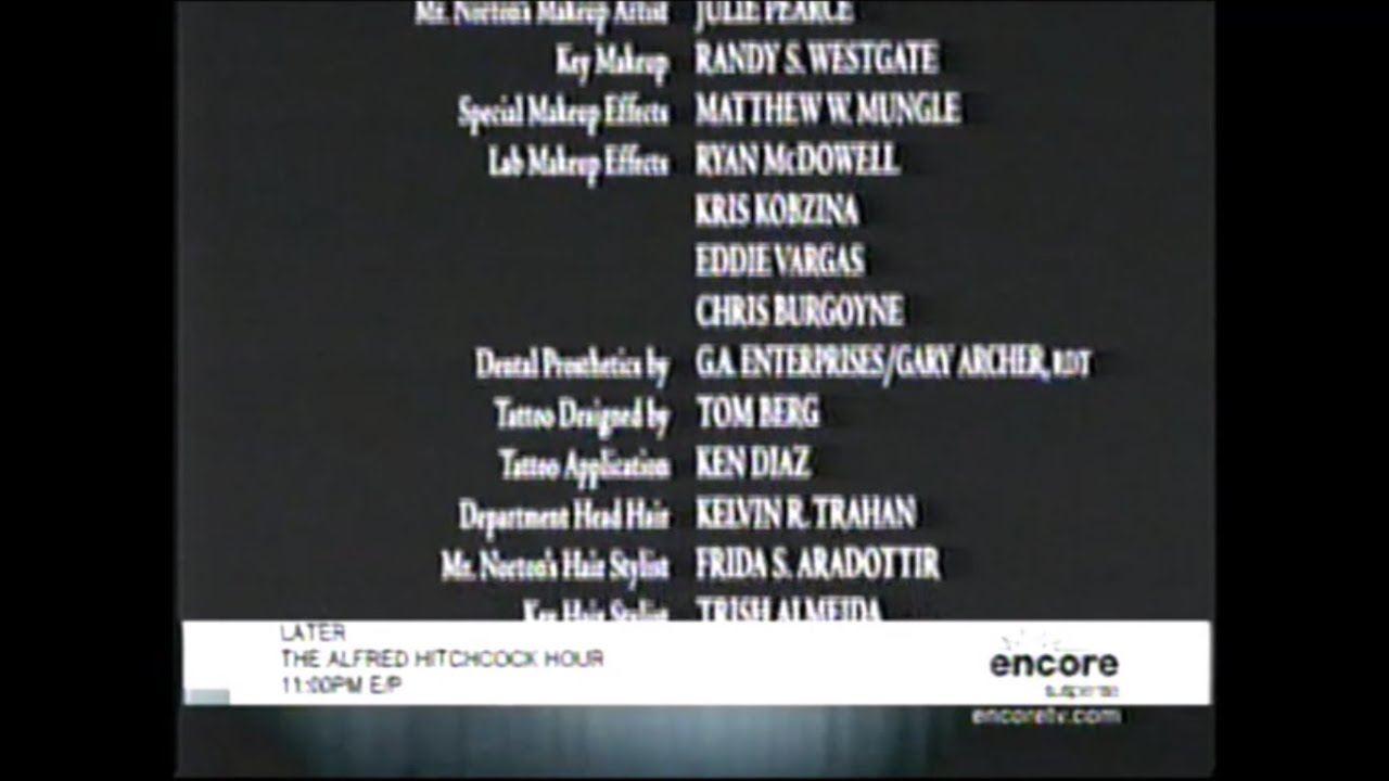 Red Dragon (2002) End Credits (Encore Suspense 2012) - YouTube
