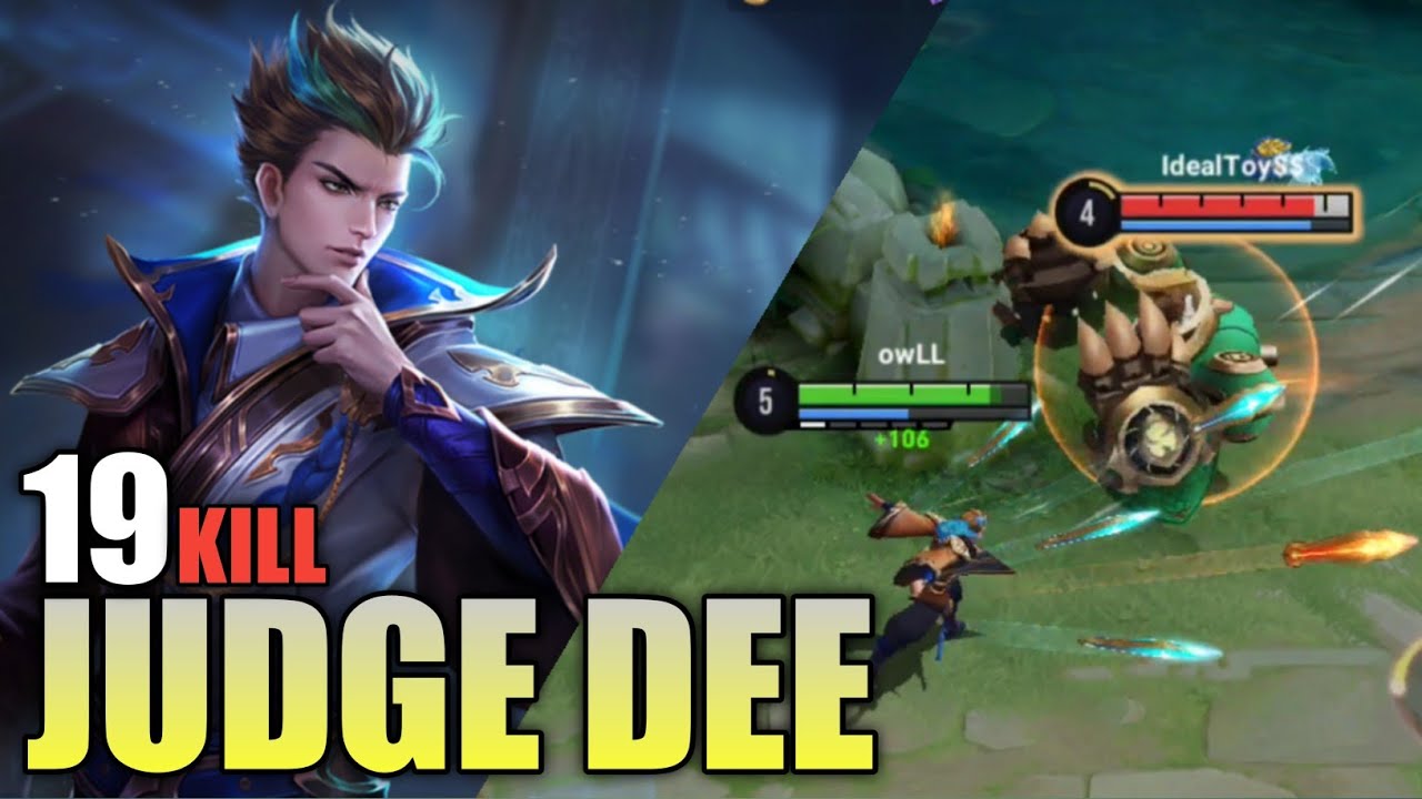 19 Kills No Death!! Judge Dee Full Gameplay | Honor Of Kings - YouTube