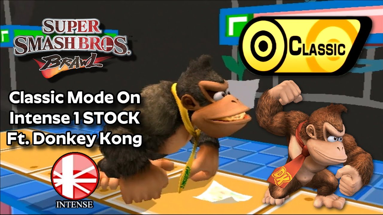 Super Smash Bros. Brawl 1 Stock Classic Mode Intense Ft. Donkey Kong (1 ...