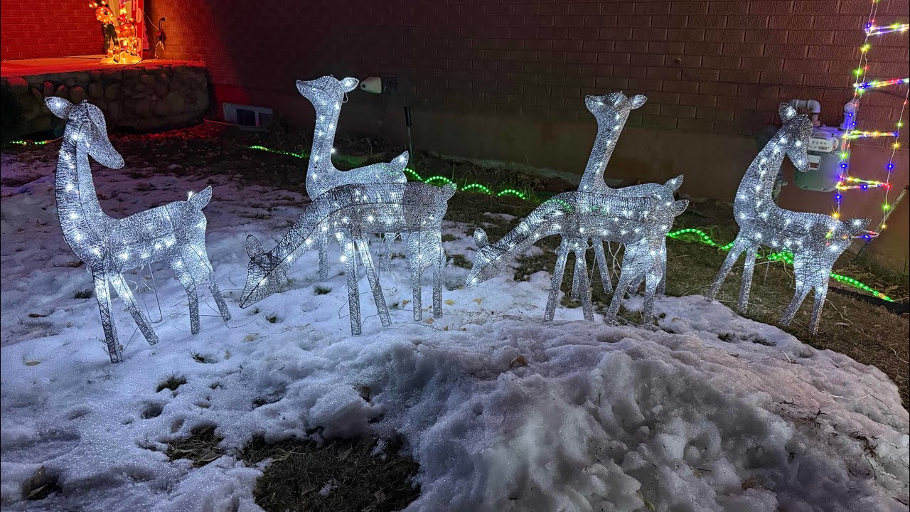 This set of 6 reindeer are fun lights for inside or outside - YouTube