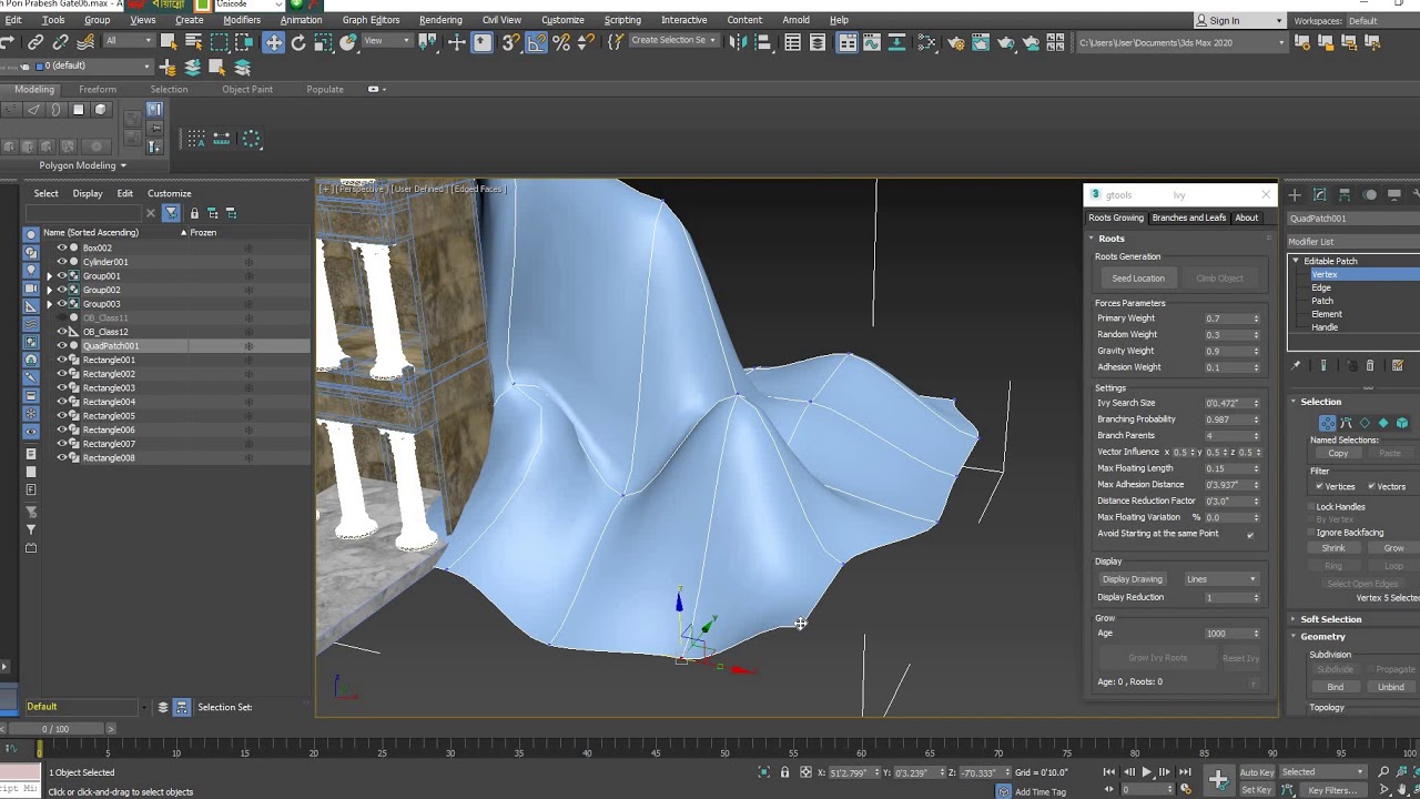 3D Max Land Modeling - YouTube
