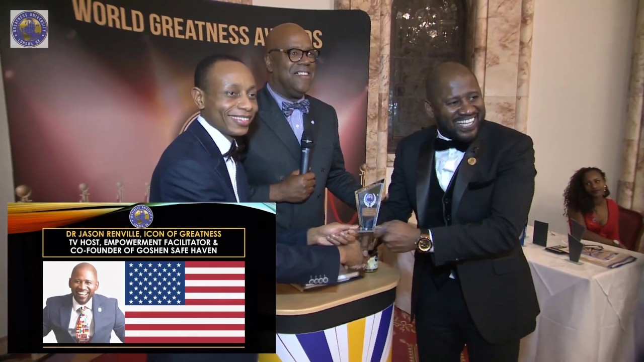 The Icon of Greatness Dr Jason Renville at the World Greatness Awards ...