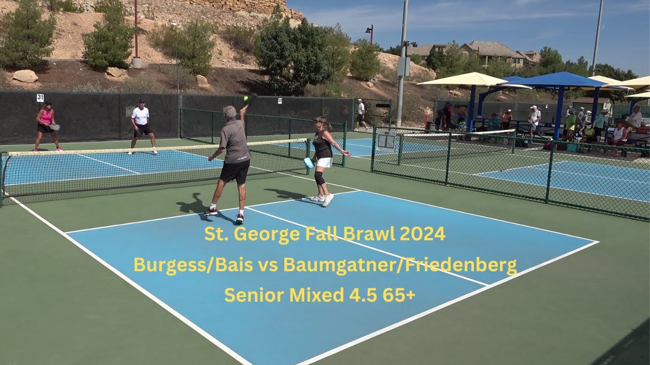 St George Fall Brawl 2024 Senior Mixed 4.5 65+ Burgess/Bais vs ...