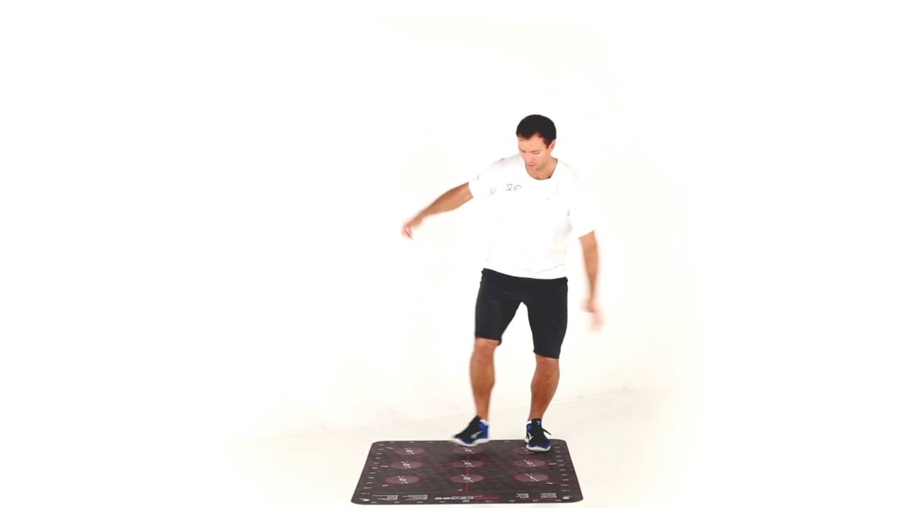 P9: Single leg hop with rotation circuit - YouTube