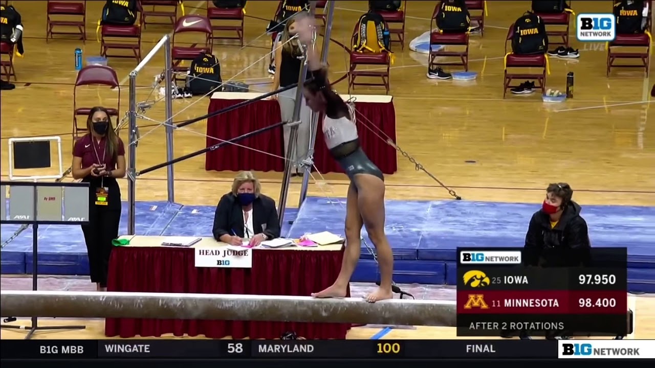 Lexy Ramler Beam Minnesota vs Iowa 2021 9.975 - YouTube