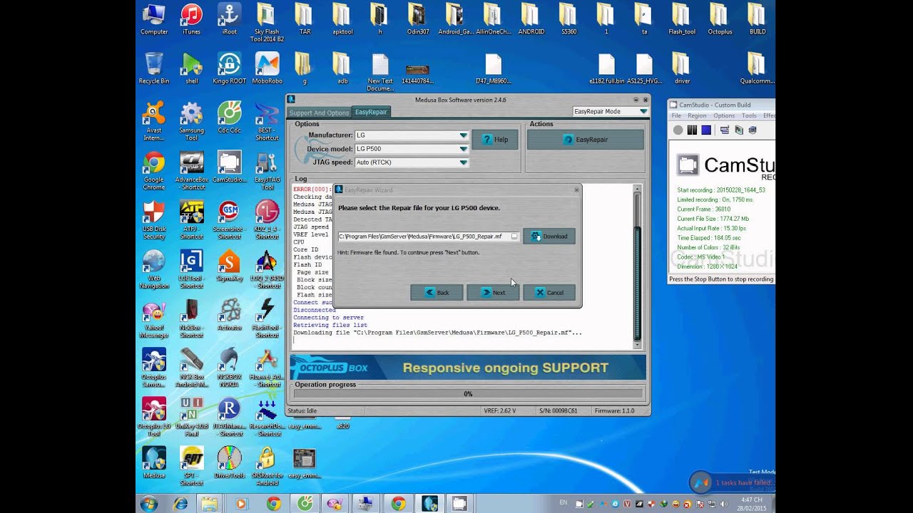 Repair boot Unbrick LG P500 & LG P509 - YouTube