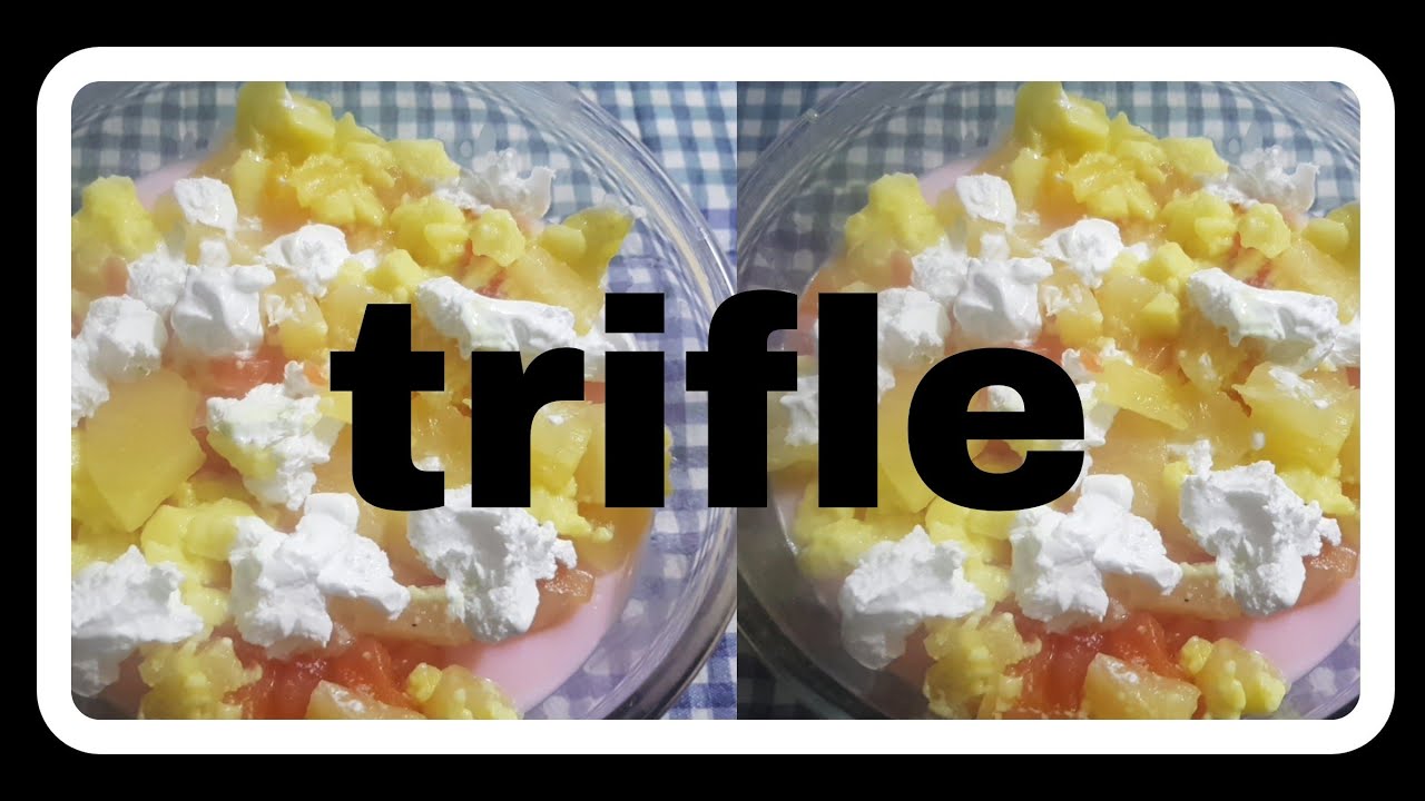 a trifle recipe - YouTube