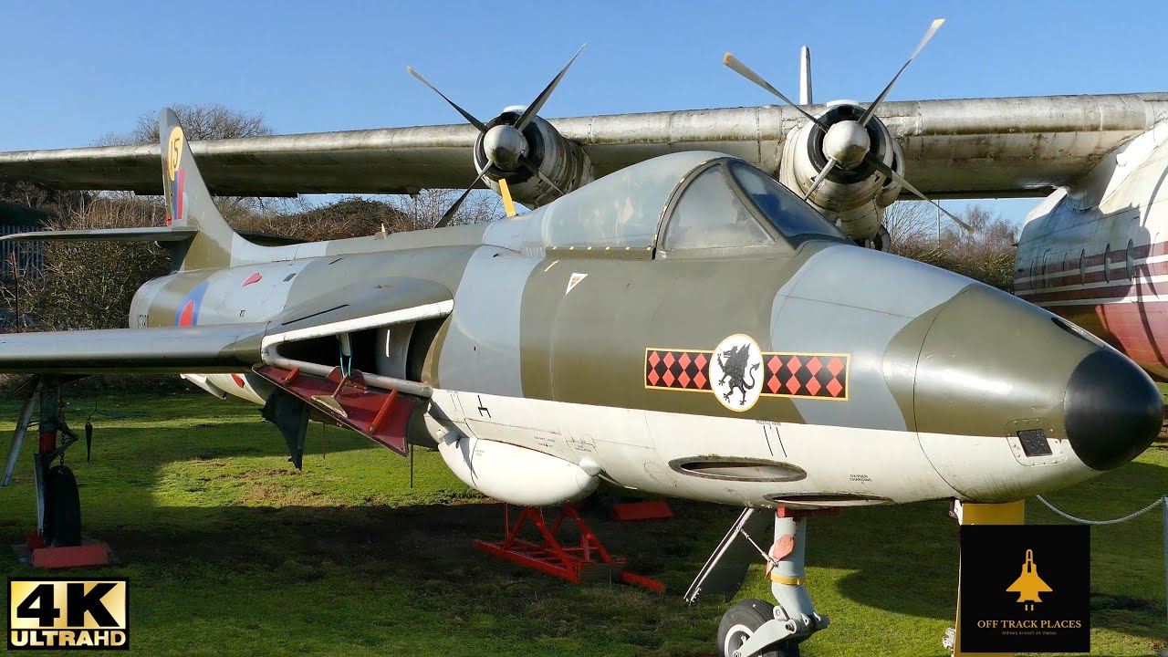 Hawker Hunter transonic jet-powered fighter aircraft - Part of the Suez ...