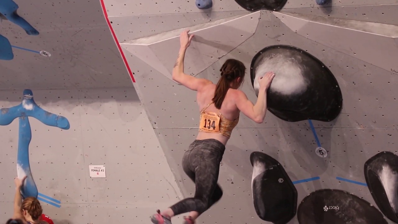 Anna Kelly climbs her way through nationals - YouTube