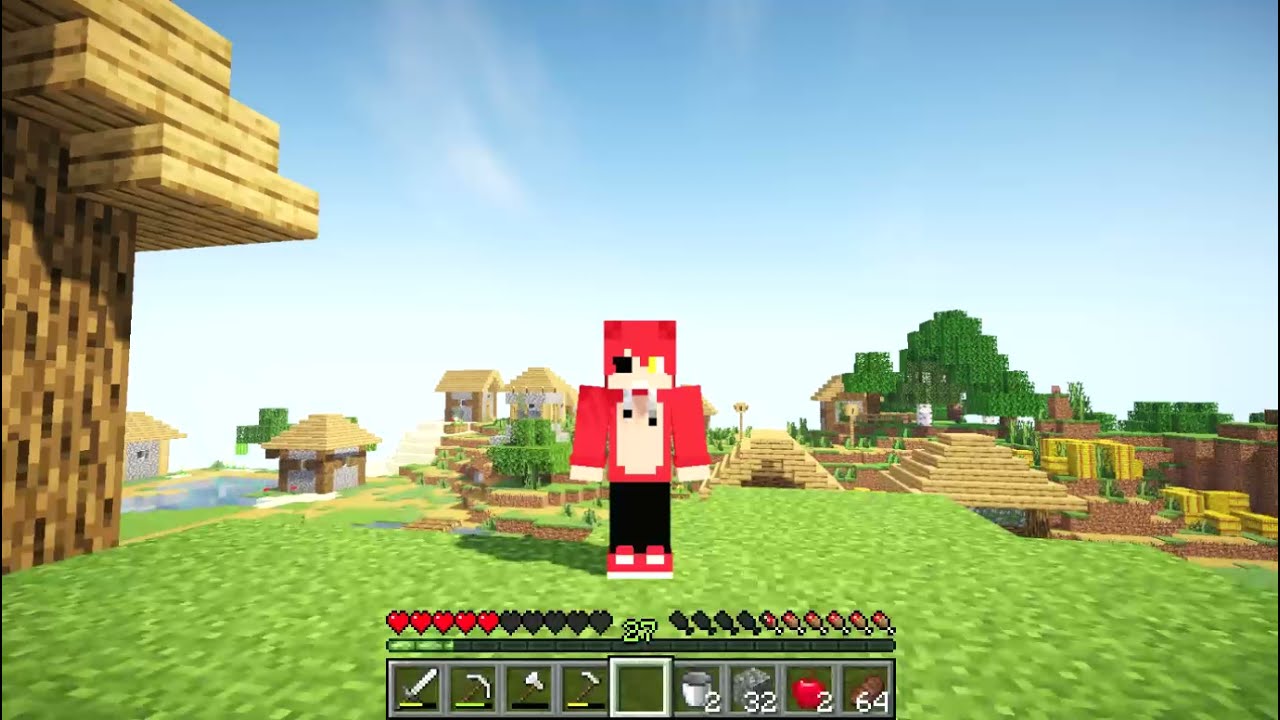 Probando el Minecraft en modo realista - YouTube